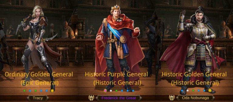 How to Get Powerful Generals and Their Quality Rankings | Evony Guides
